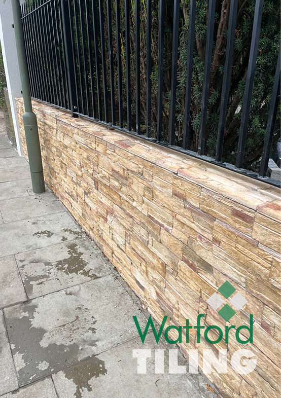 Exterior stone work at Whetstone, Barnet, London by Watford Tiling